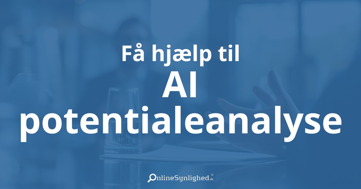 AI potentialeanalyse - Gratis og uforpligtende potentialeanalyse for AI